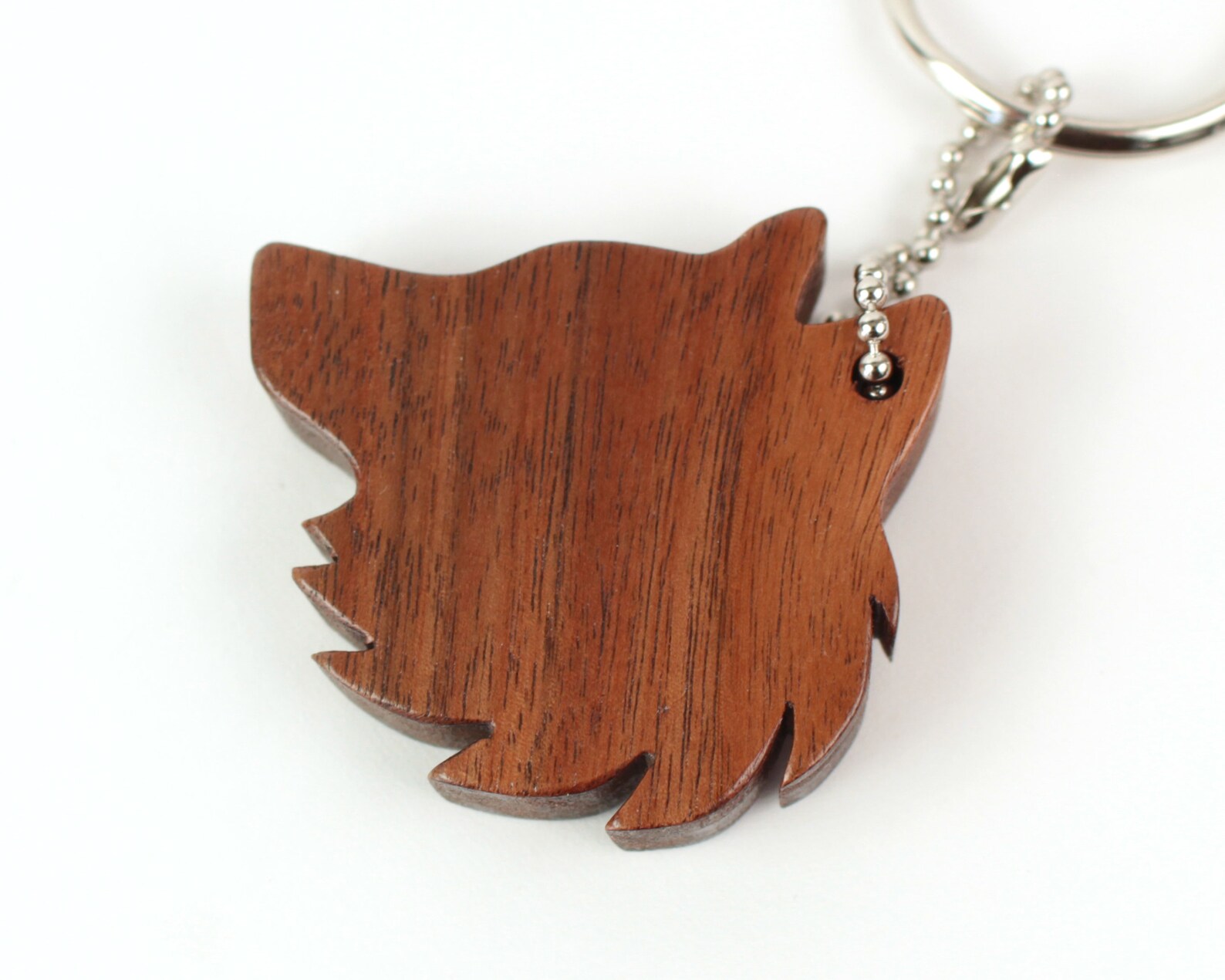 Wolf Key Chain Wood Dog Key Fob Coyote Key Ring Southwest - Etsy