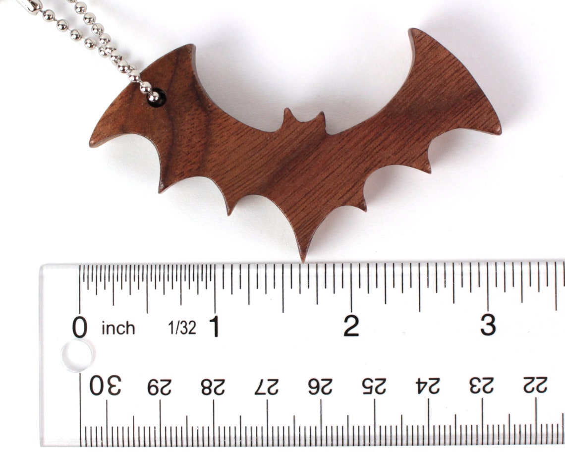 Bat Key Chain Flying Bat Silhouette Wood Animal Key Fob Bat - Etsy