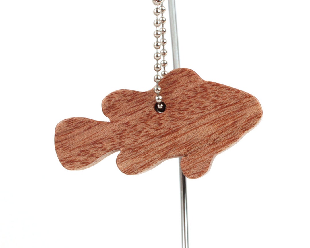 Clownfish Key Chain, Wood Ocean Animal Key Fob, Nautical Key Ring ...