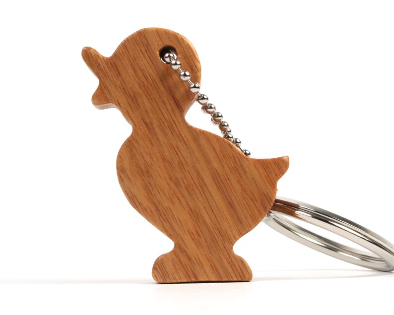 Duck Key Chain Wood Scroll Saw Duckling Silhouette Key Fob - Etsy