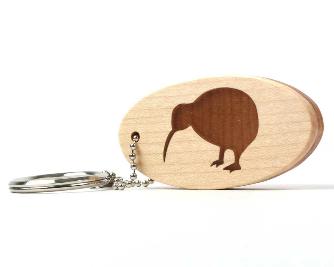 Kiwi Keychain Scroll Saw Wood Key Chain New Zealand - Etsy