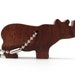 Rhinoceros Key Chain, Rhino Silhouette Key Fob, Wood Scroll Saw Animal ...