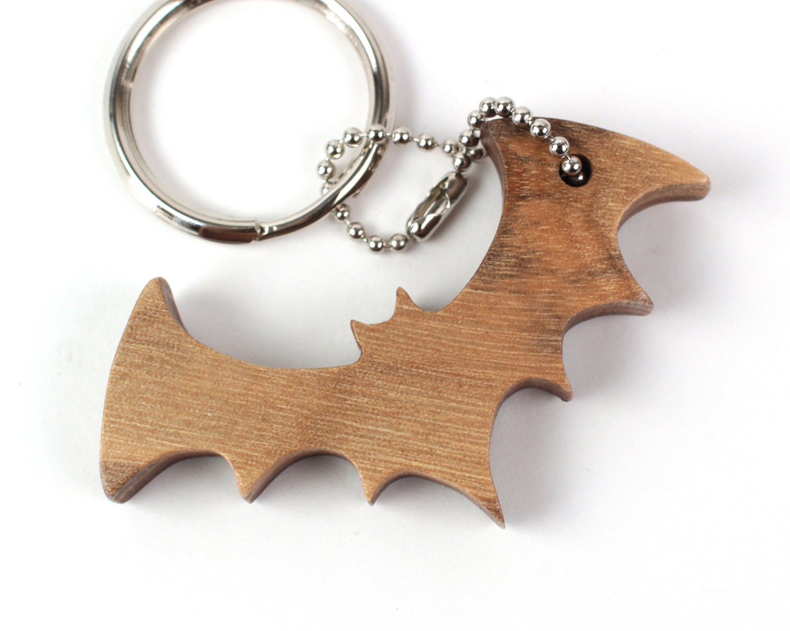 Bat Key Chain Flying Bat Silhouette Wood Animal Key Fob Bat - Etsy