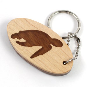 Sea Turtle Key Chain, Ocean Animal Keyring, Nautical Accessory ...