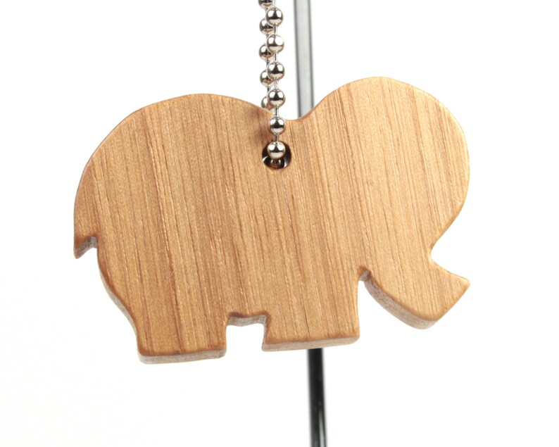 Elephant Key Chain Wood African Animal Keychain Elephant Key | Etsy