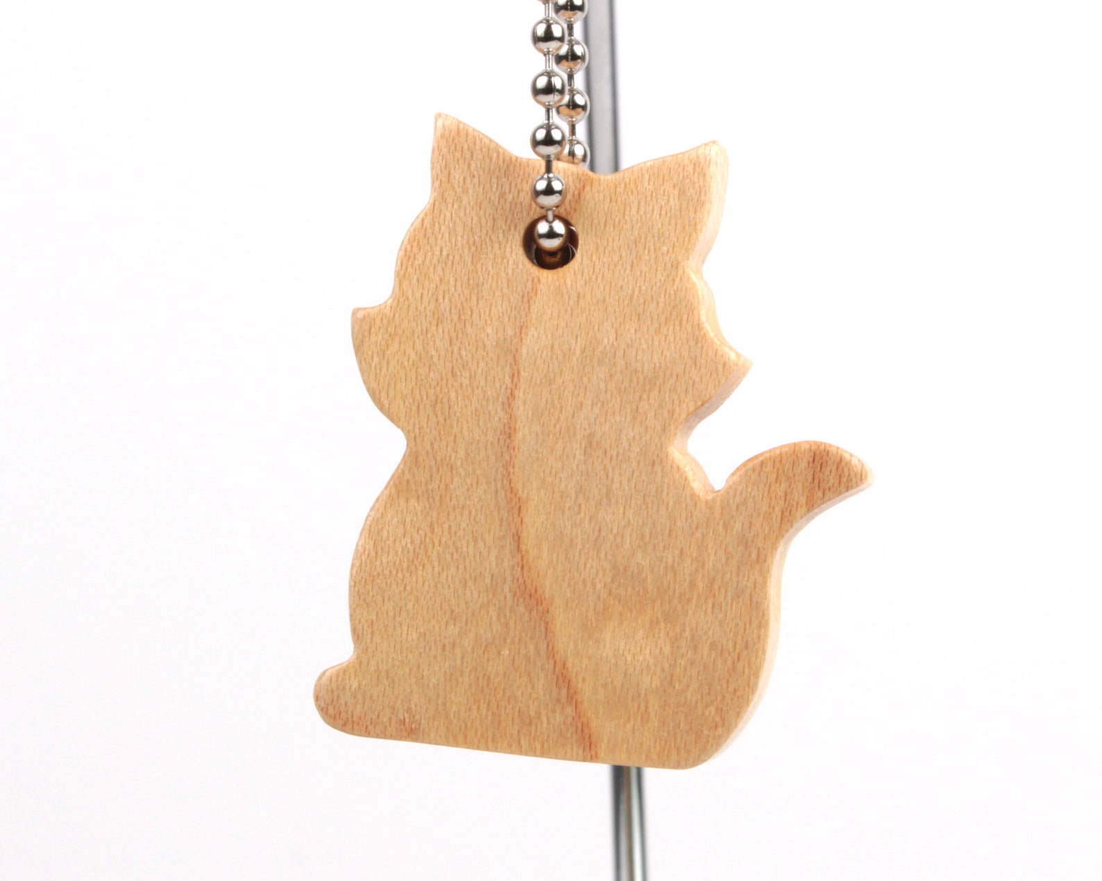 Cat Key Chain Wood Scroll Saw Outline Animal Keychain Kitty - Etsy