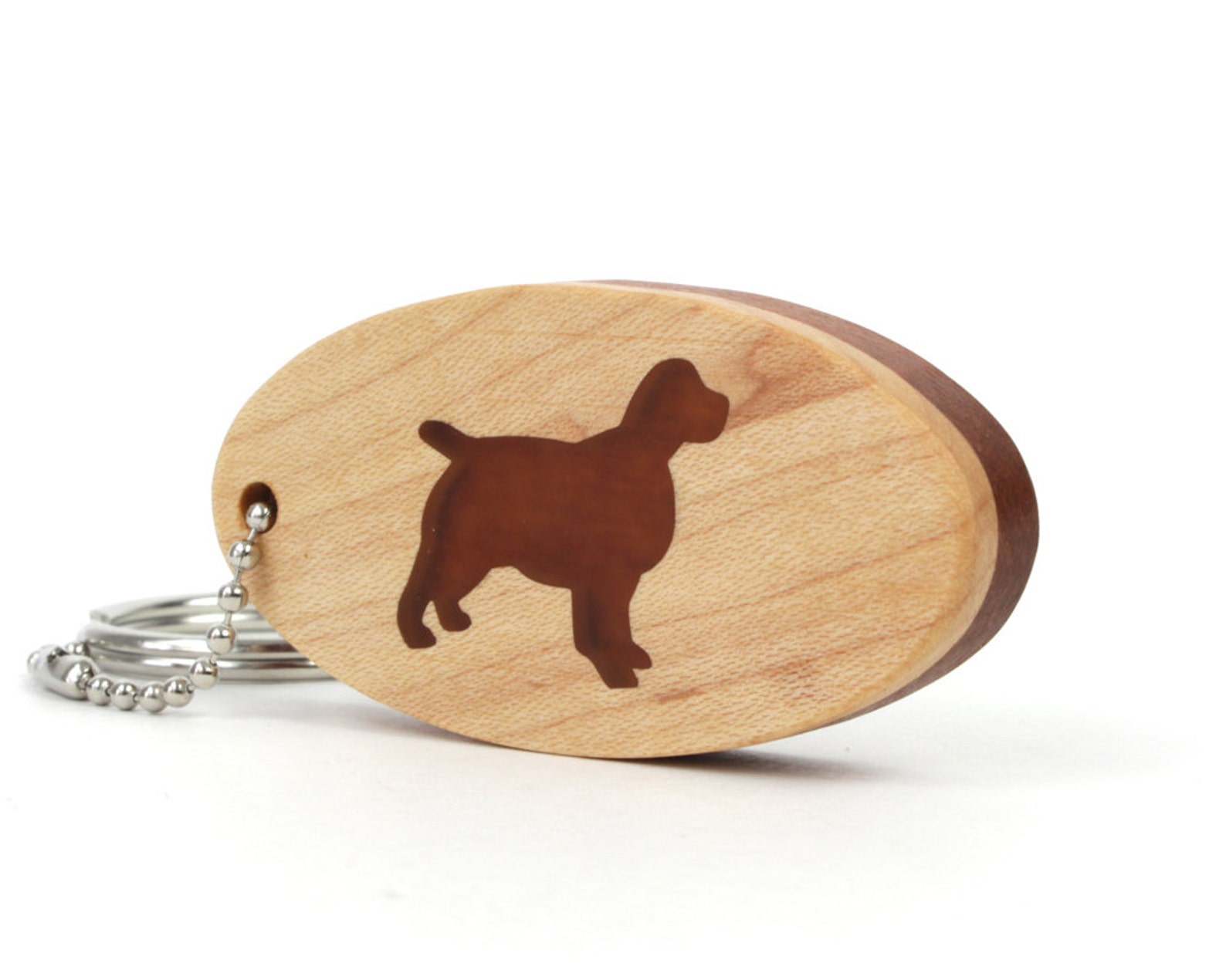 English Spaniel Key Fob Pet Key Chain Wood Dog Breed Key Fob - Etsy