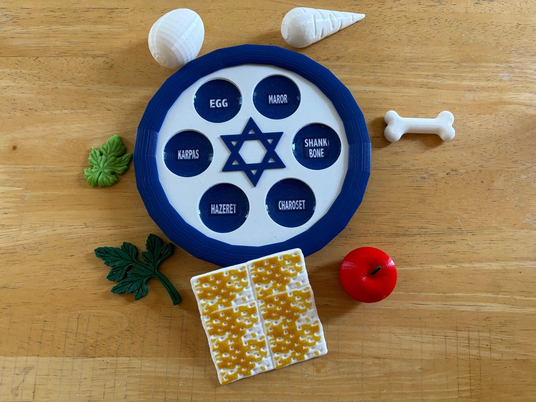 Passover Seder Plate Set, Kids Seder, Pesach Seder Plate, Magnetic ...