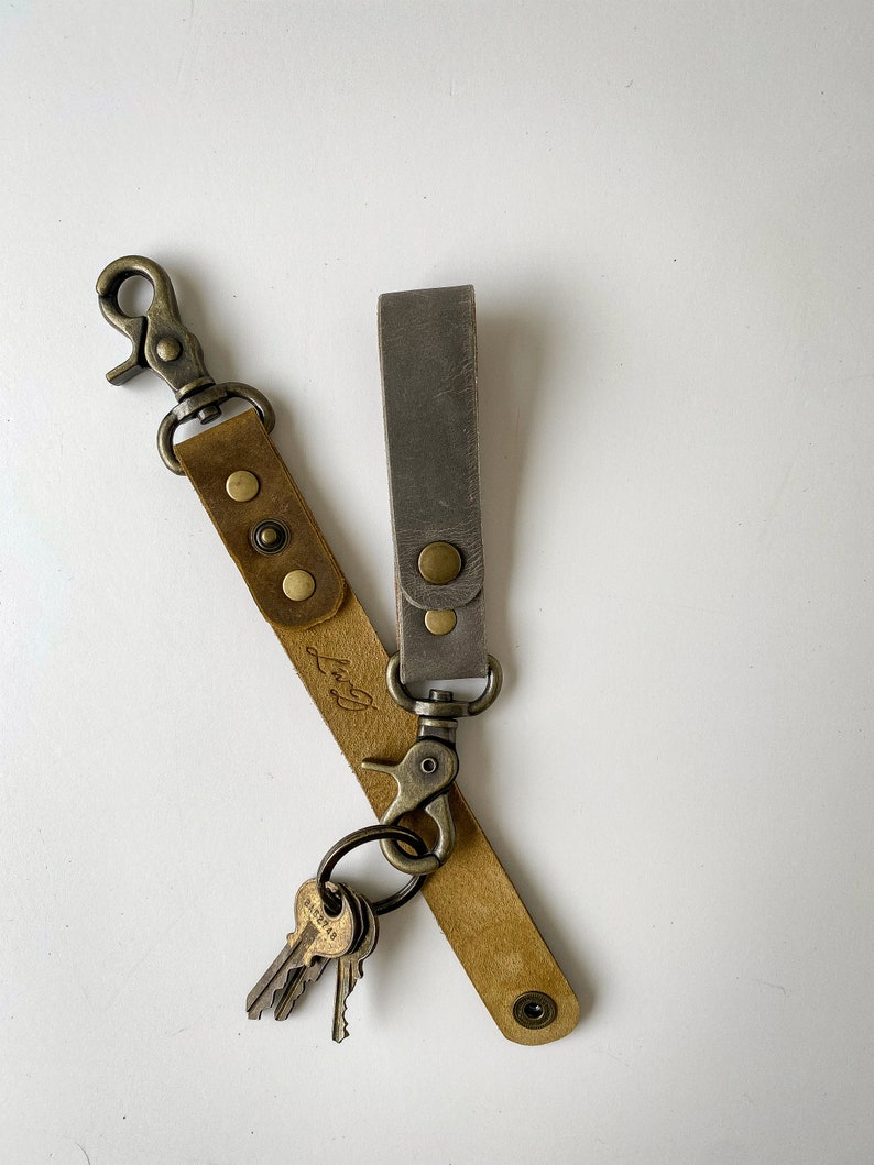 Daily Key Clip Leather Key Fob Leather Key Clip Leather Belt Key Clip ...