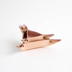Small Leather Valet Leather Dish Triangle Dish Leather Catch-all ...