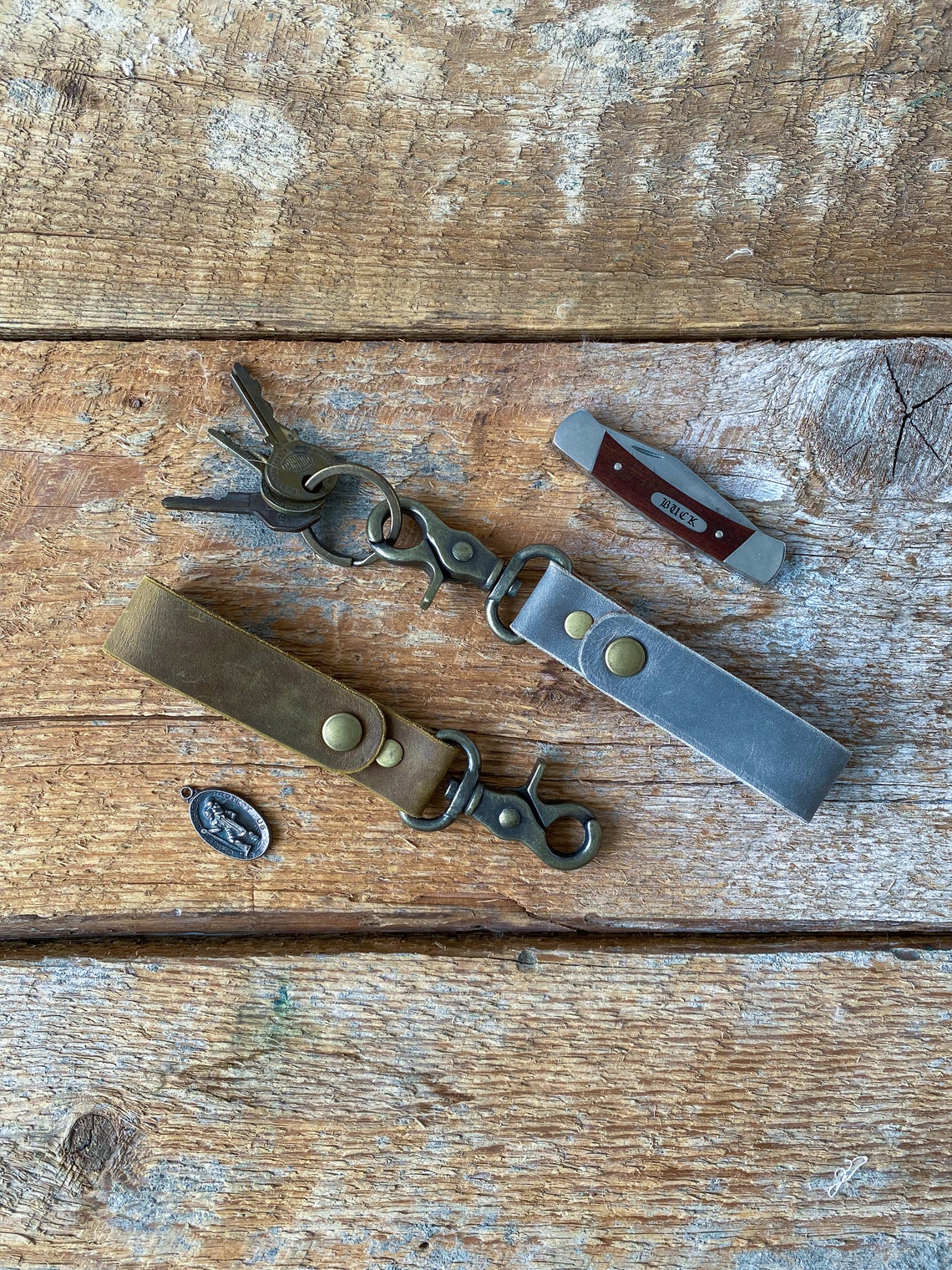 Daily Key Clip Leather Key Fob Leather Key Clip Leather Belt Key Clip ...