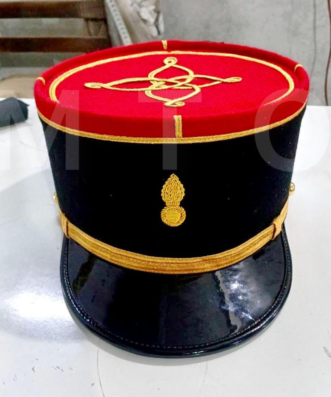 WW2 French Military Kepi, France Army Embroidery Cap, Officer Peak ...