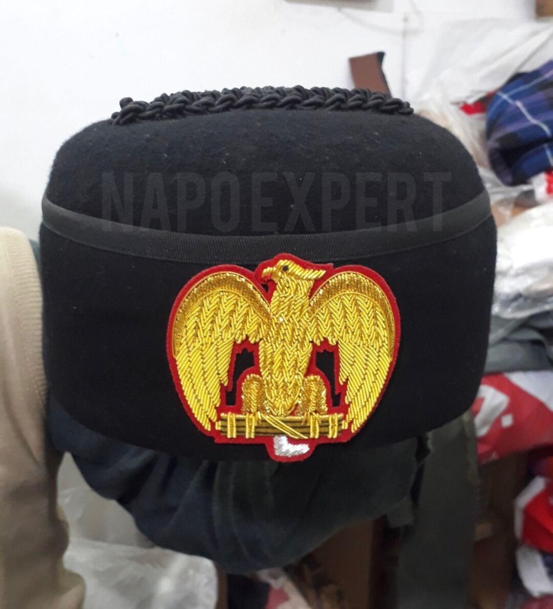 WW2 Italian Mussolini Fez Cap | Fascist Embroidery Eagle Hat - Etsy