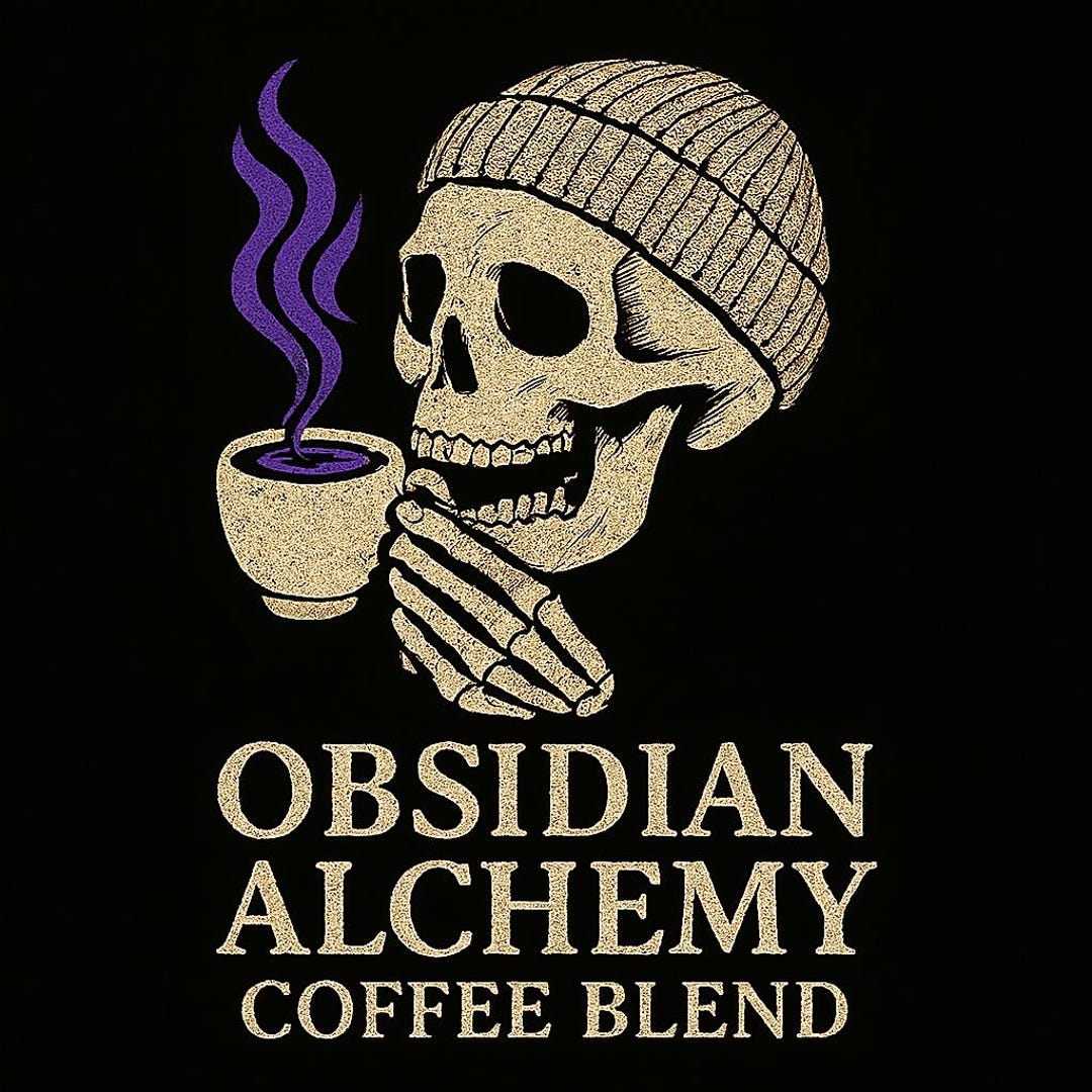Obsidian Alchemy Dark Roast Coffee Blend: Smoky, Mystical Ground Coffee ...