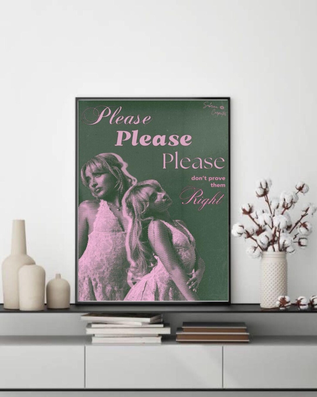 Sabrina Carpenter Poster – Aesthetic Wall Decor | Music Poster for Fans ...