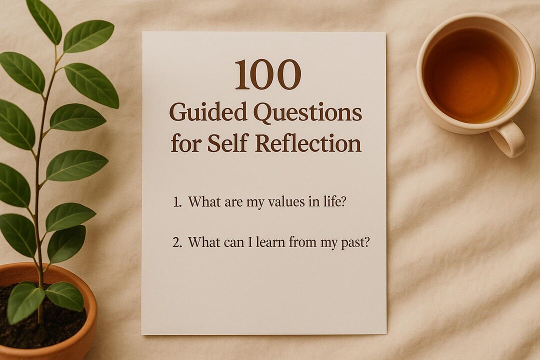 Self-reflection Journal: 100 Guided Prompts for Mindfulness (PDF ...