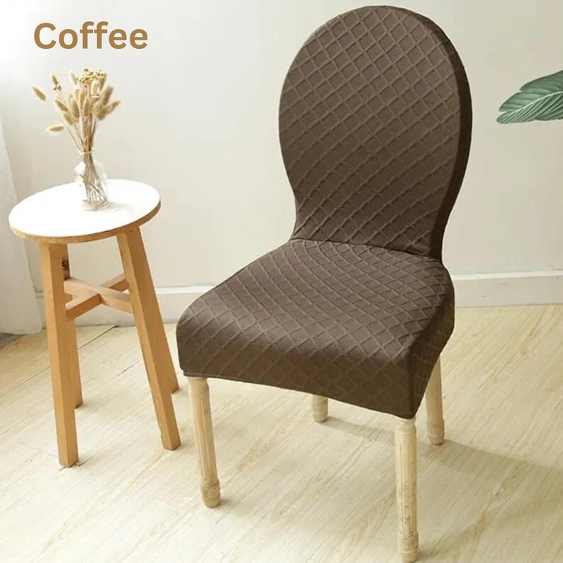 Diamond Lattice Round Top Chair Slipcovers / Standard or Large Size ...