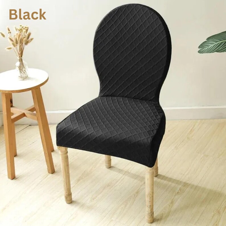 Diamond Lattice Round Top Chair Slipcovers / Standard or Large Size ...