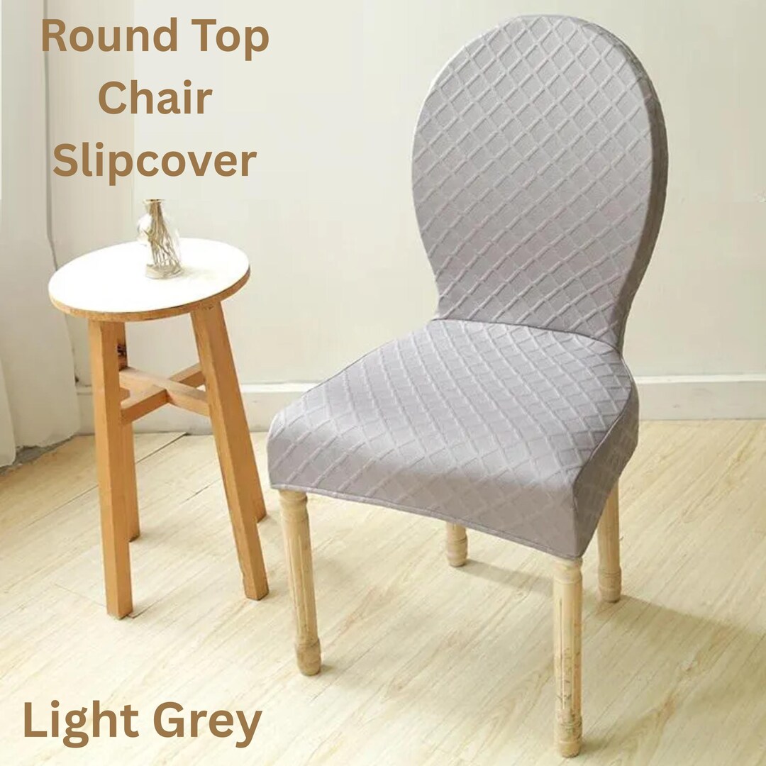 Diamond Lattice Round Top Chair Slipcovers / Standard or Large Size ...