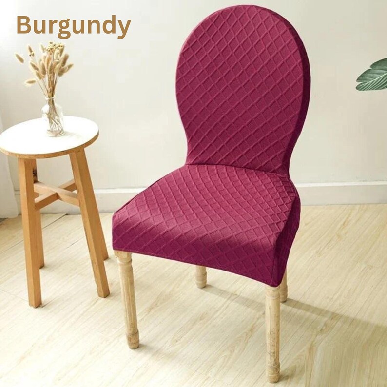 Diamond Lattice Round Top Chair Slipcovers / Standard or Large Size ...