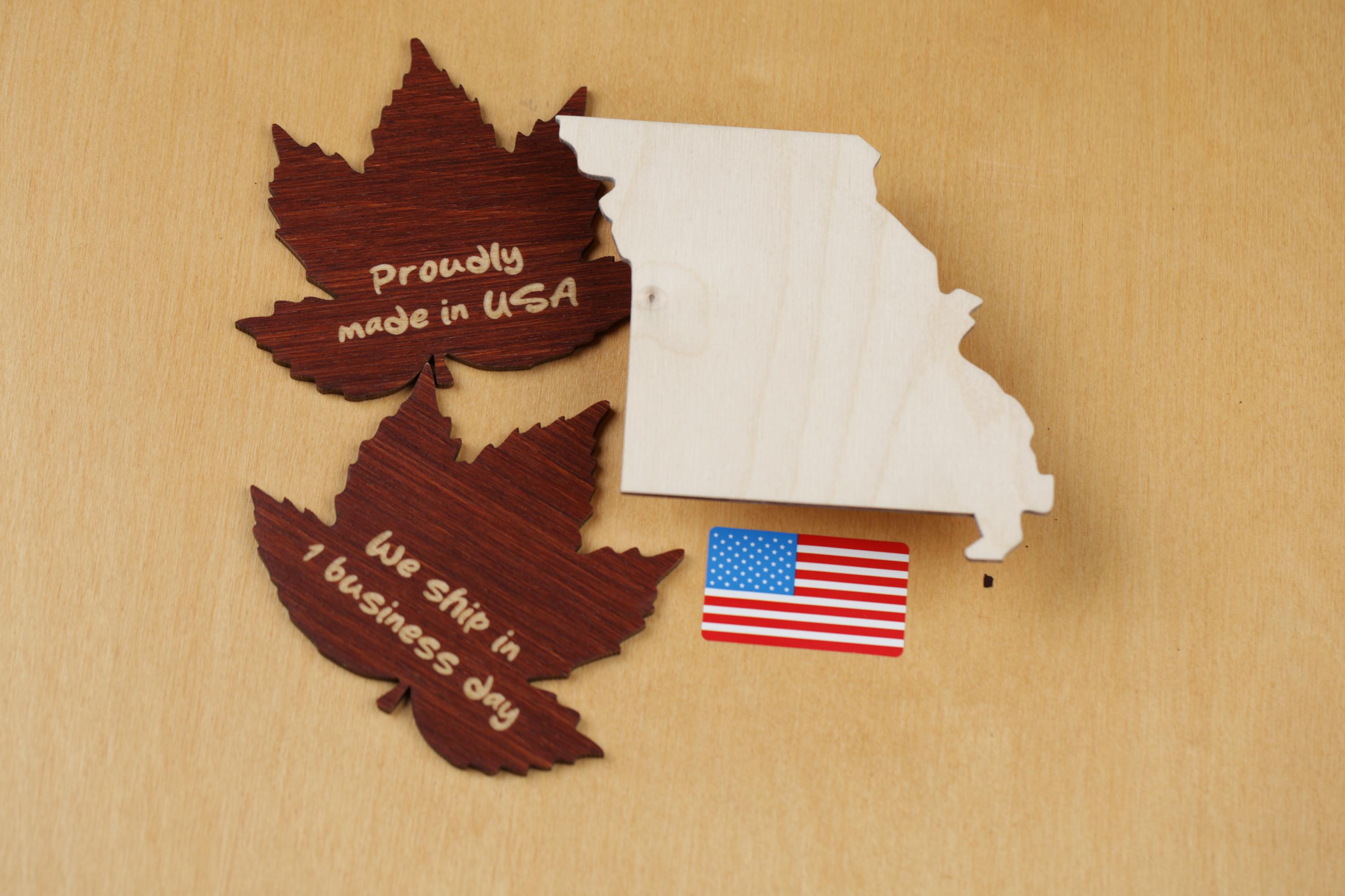 Unfinished Missouri State Plywood Cutout: DIY Craft Shape, Rustic Decor ...