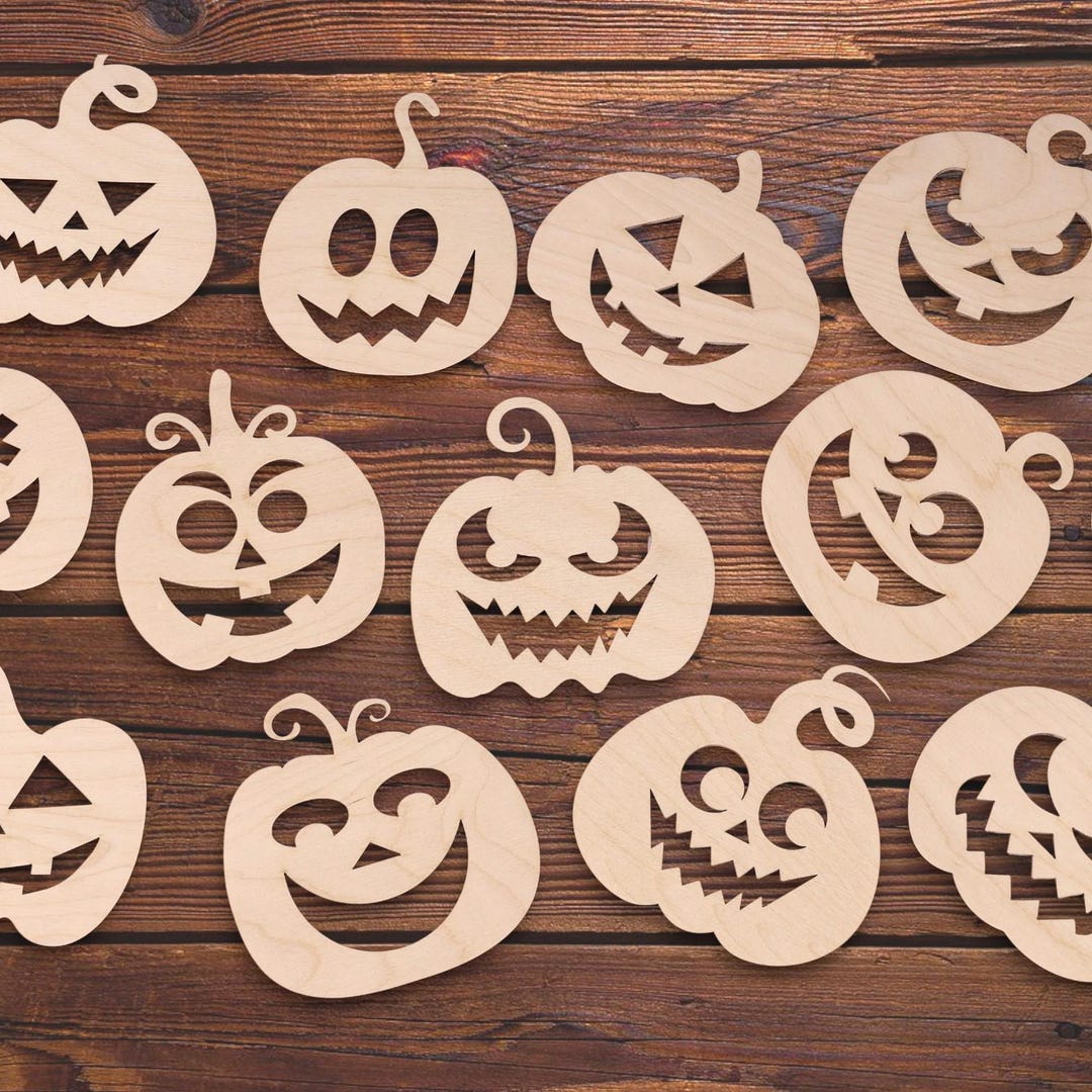 Unfinished Pumpkin Plywood Cutouts | DIY Wooden Pumpkin Shapes for ...