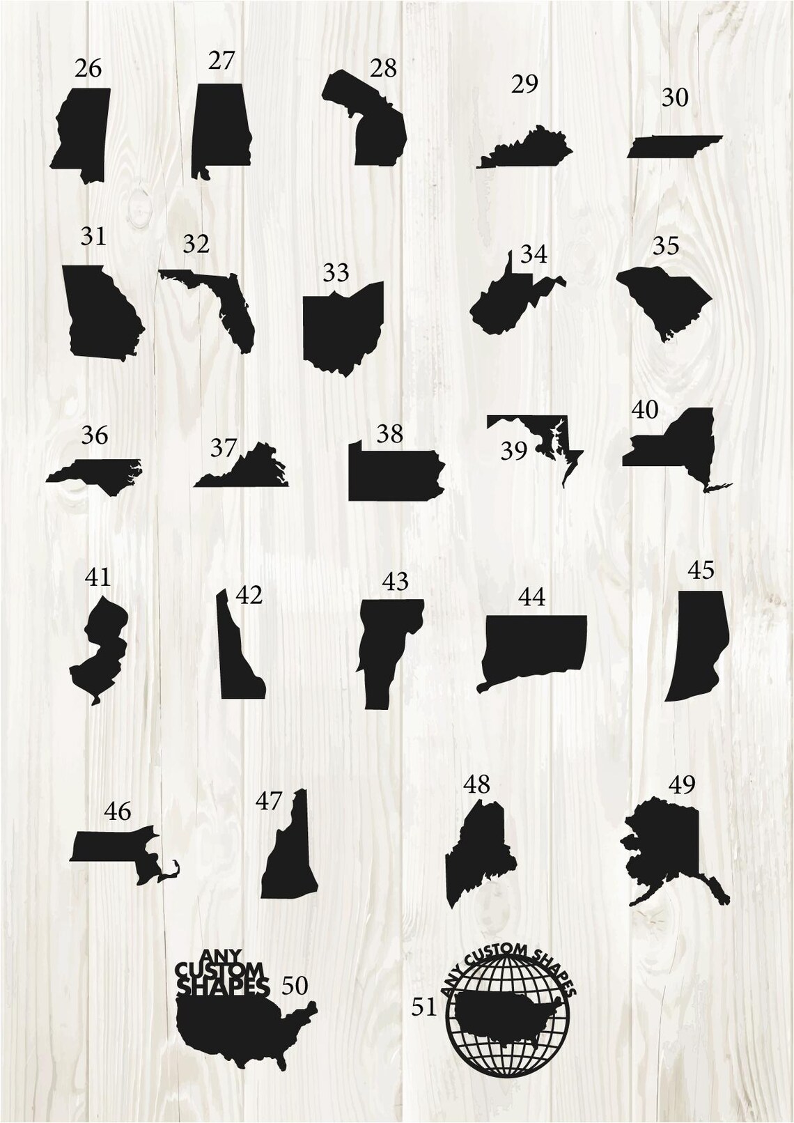 Unfinished Missouri State Plywood Cutout: DIY Craft Shape, Rustic Decor ...