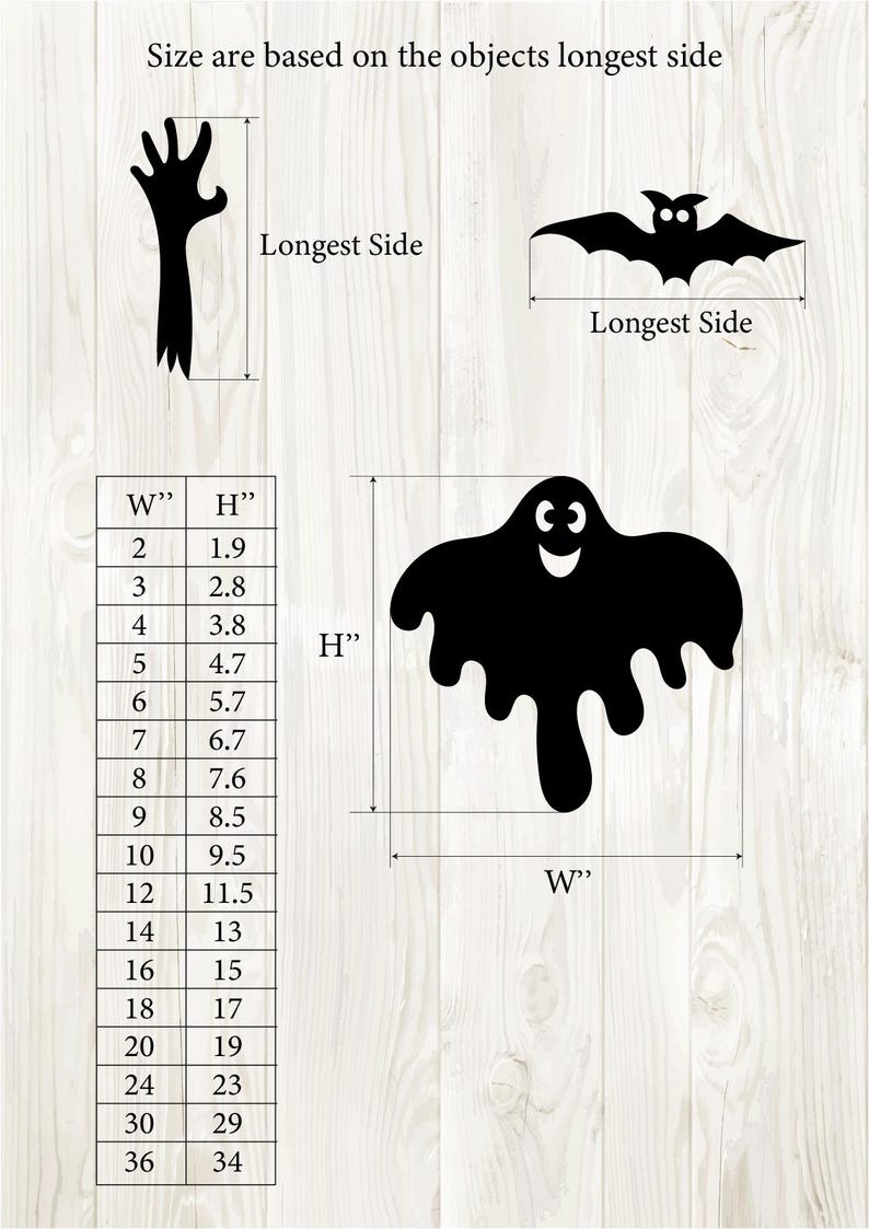 Unfinished Halloween Plywood Cutouts | DIY Wooden Spooky Shapes for ...