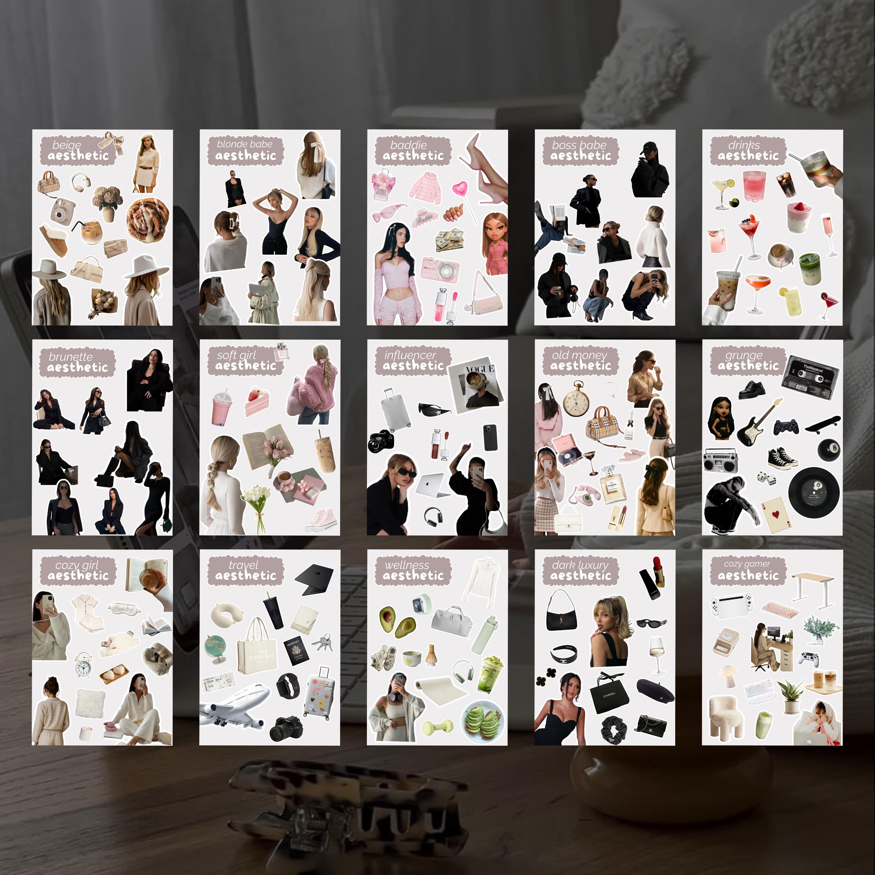 Aesthetic Canva Stickers | 800+ Social Media Graphics (digital Download ...