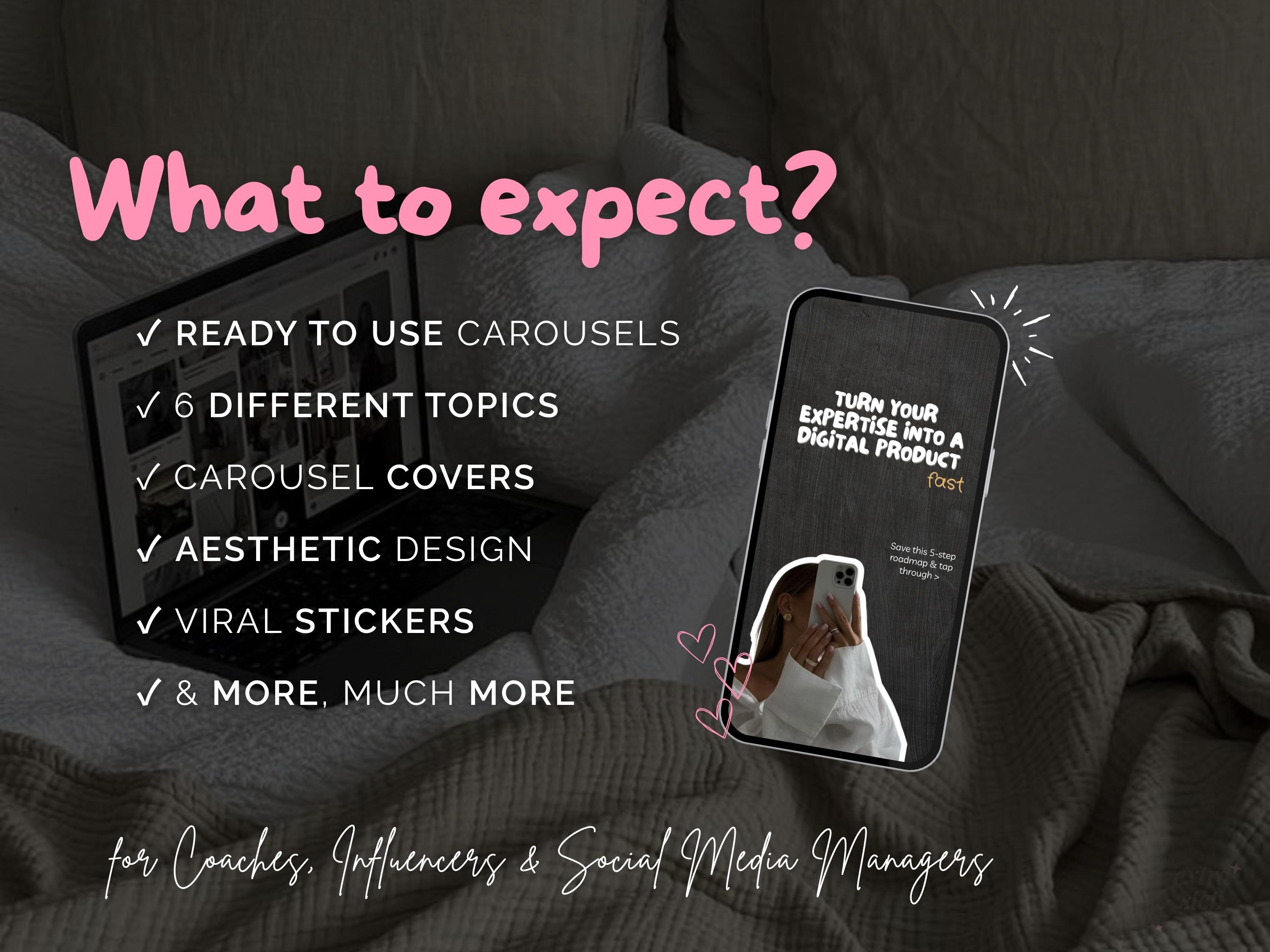 Tiktok Carousel Templates for Coaches: Editable Canva Kit - Etsy