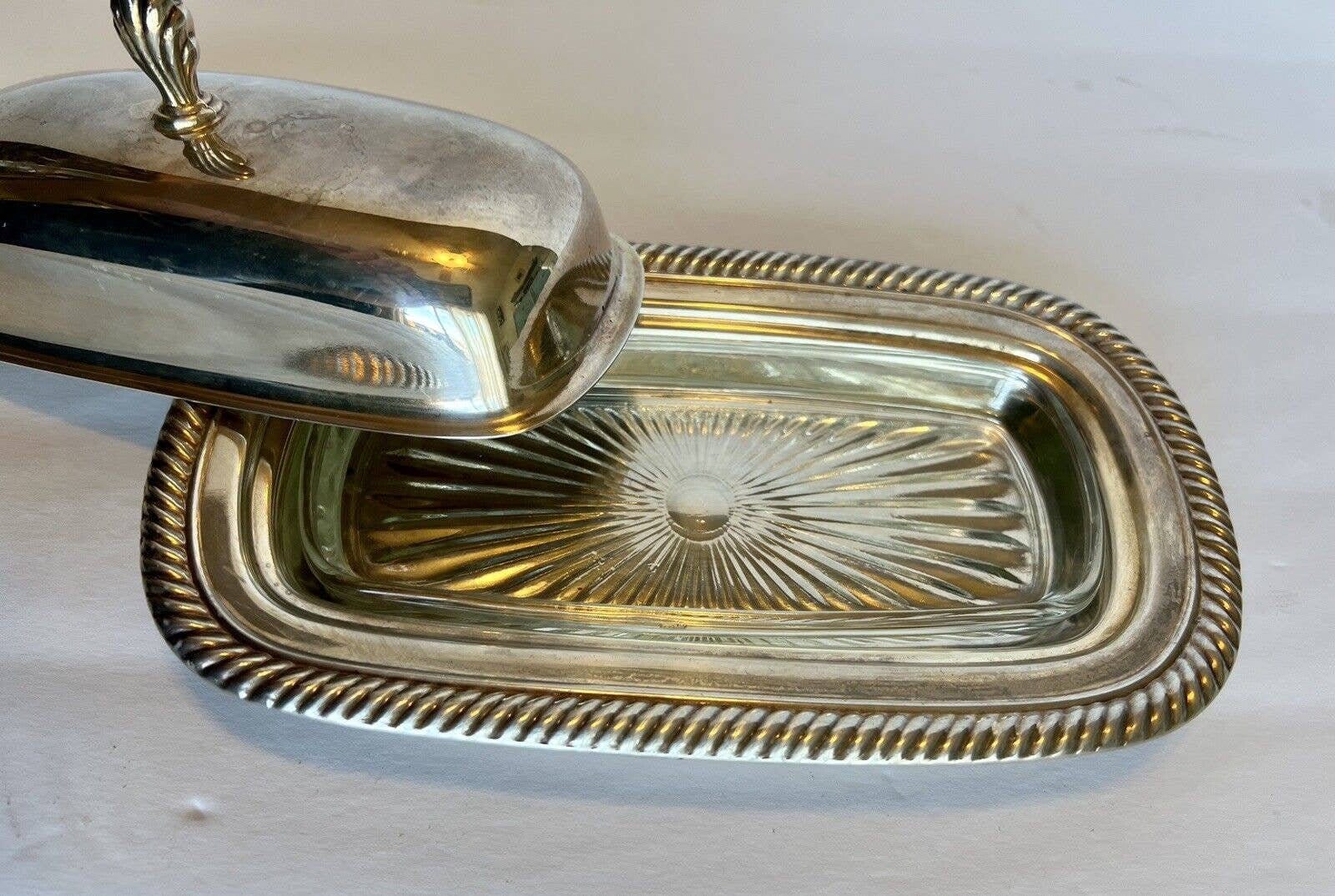 WM. Rogers Vintage Silver Plate Butter Dish 887 - Etsy