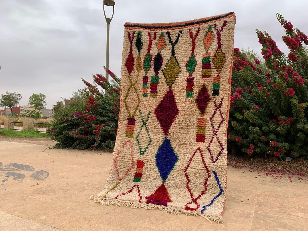 Custom Berber Rug: Handcrafted Sheep Wool Moroccan Home Decor - Etsy