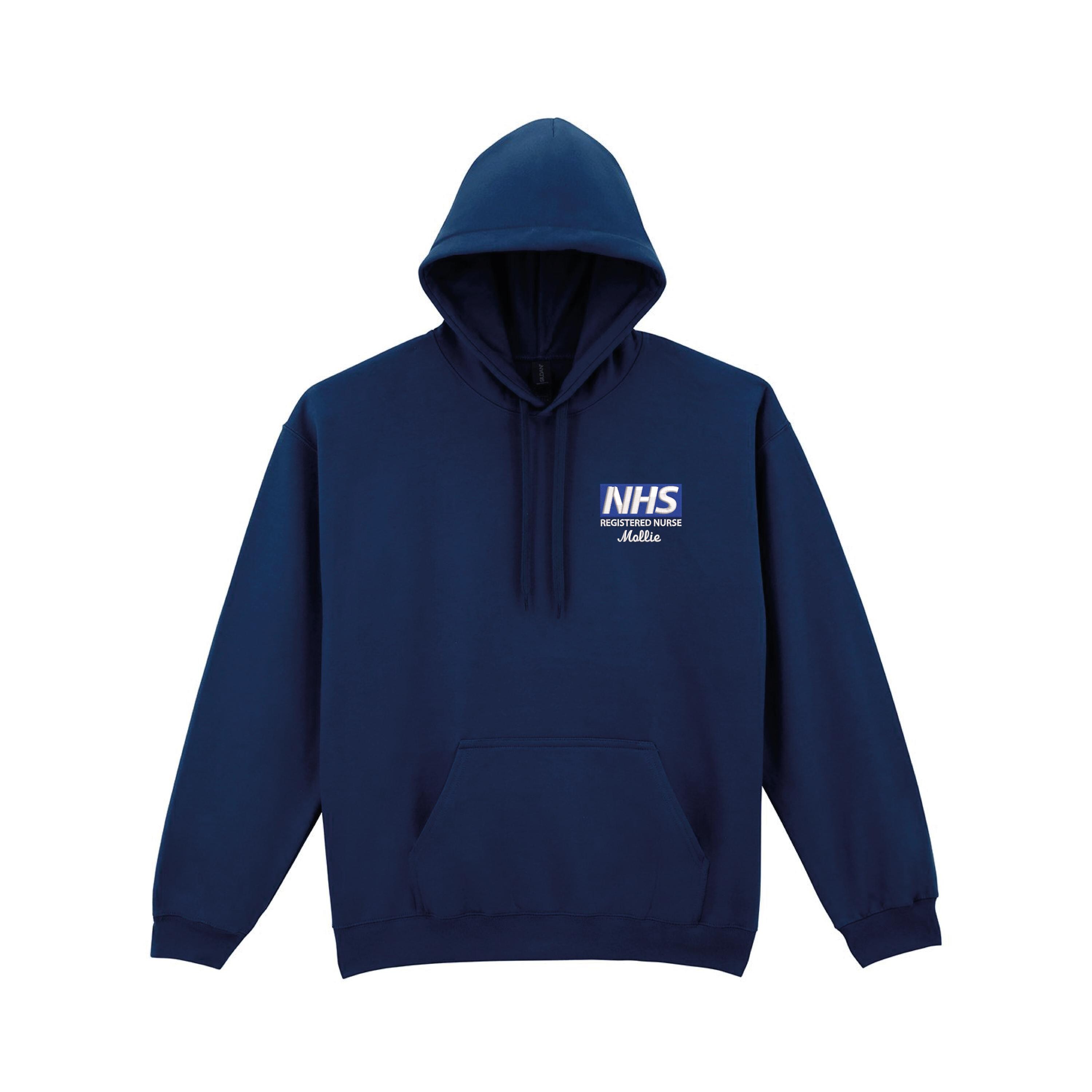 Personalised NHS Hoodie – Includes Staff Name | NHS Workwear for ...