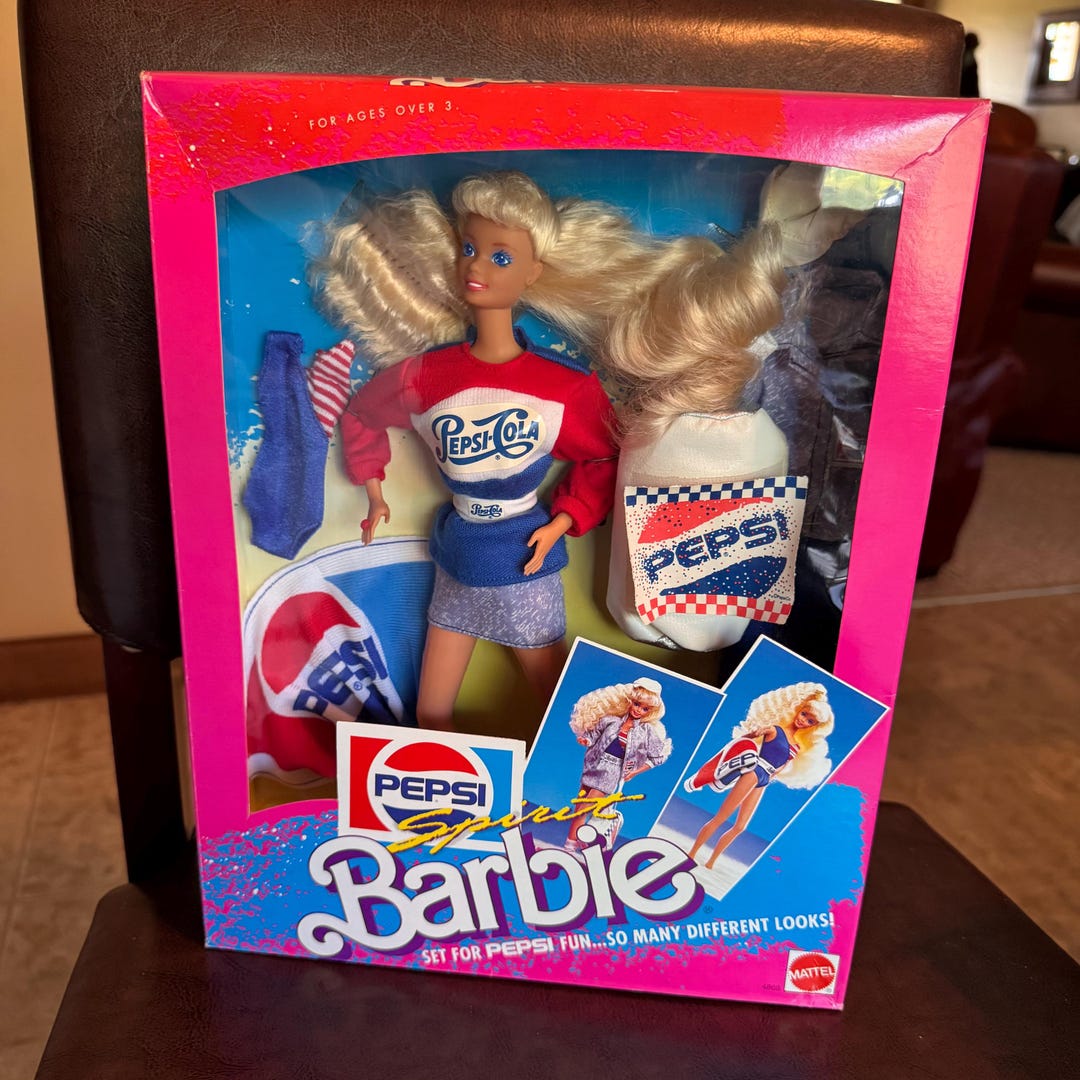 Barbie Doll - Pepsi Spirit - Themed Clothing, Pepsi Towel, Advertising ...