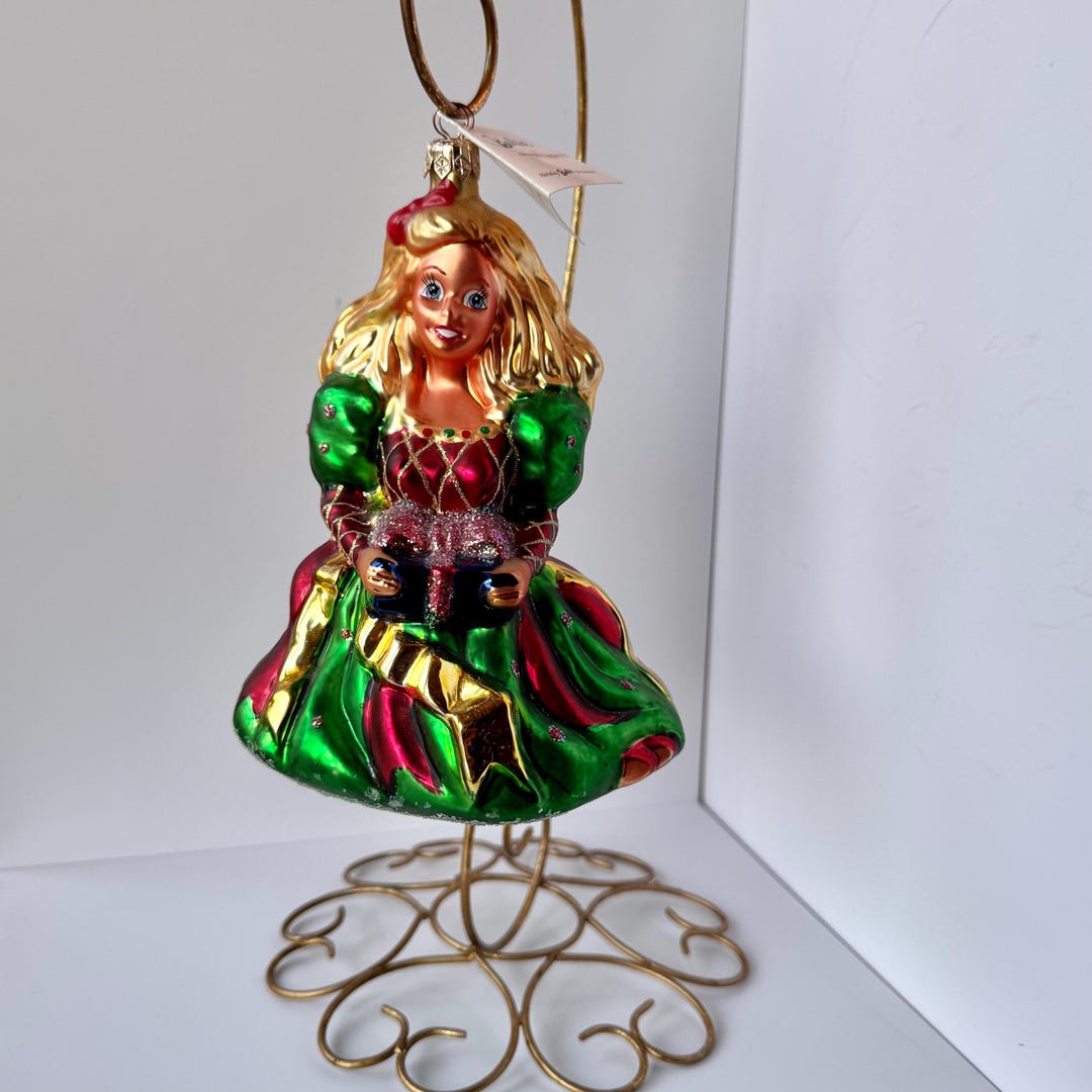 Christopher Radko Holiday Barbie Ornament – Handblown Glass - Etsy