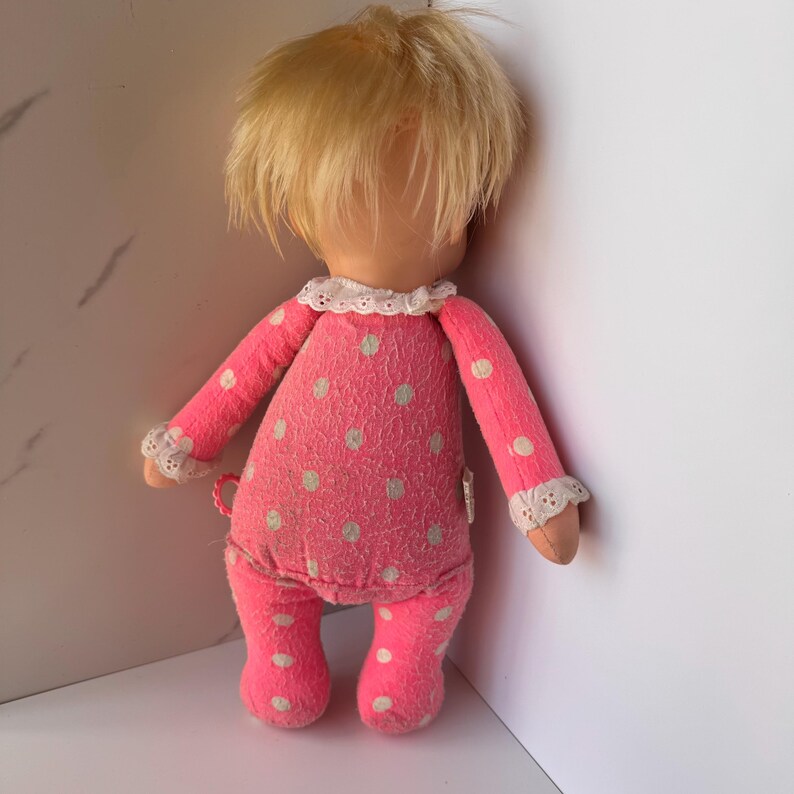 1960s Mattel Drowsy Doll – Pink Polka Dot Pajamas – Talking Pull-string ...