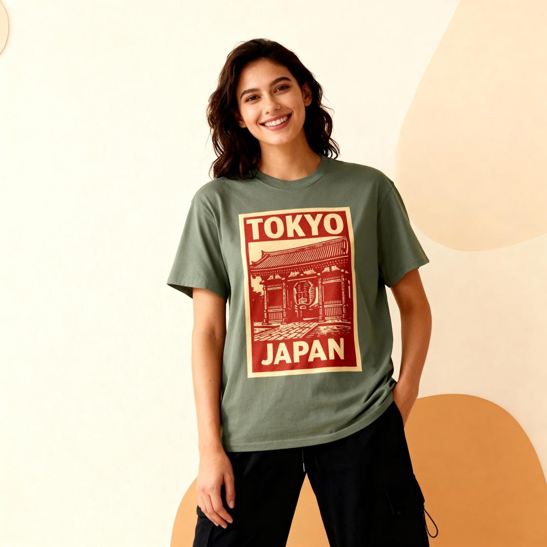 Tokyo Japan Vintage T-shirt, Travel Souvenir Tee, Unisex Graphic Shirt ...