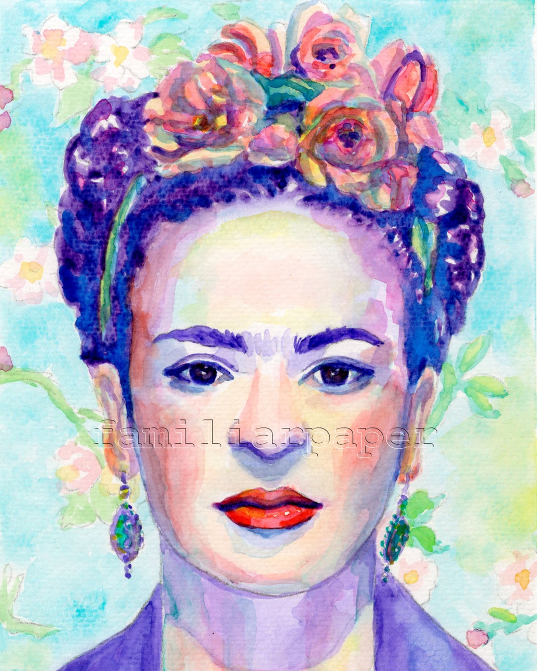 Frida Kahlo - Print of Original Watercolor Painting - Etsy