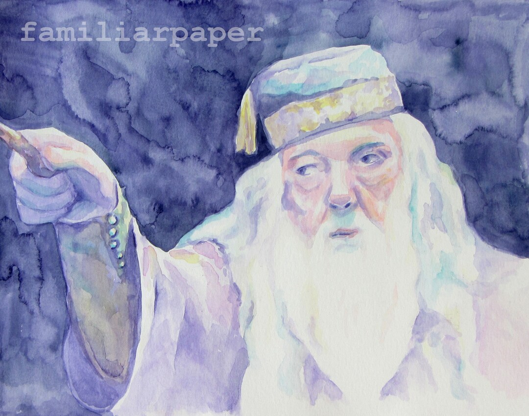 Dumbledore- Harry Potter: Print of Original Watercolor Painting - Etsy