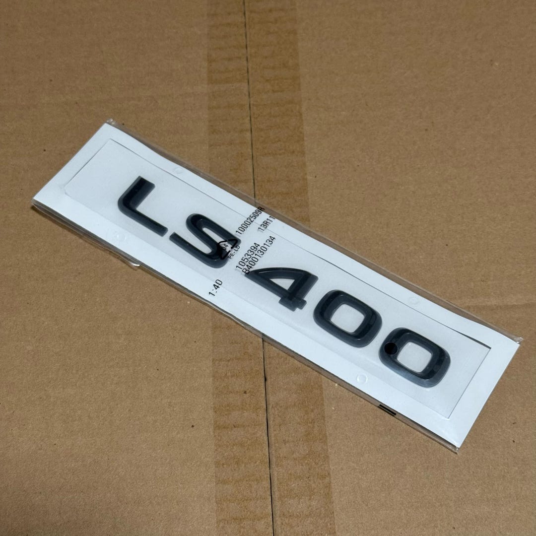 Lexus LS400 Black Letter Logo Badge Car Emblem Replacement - Etsy