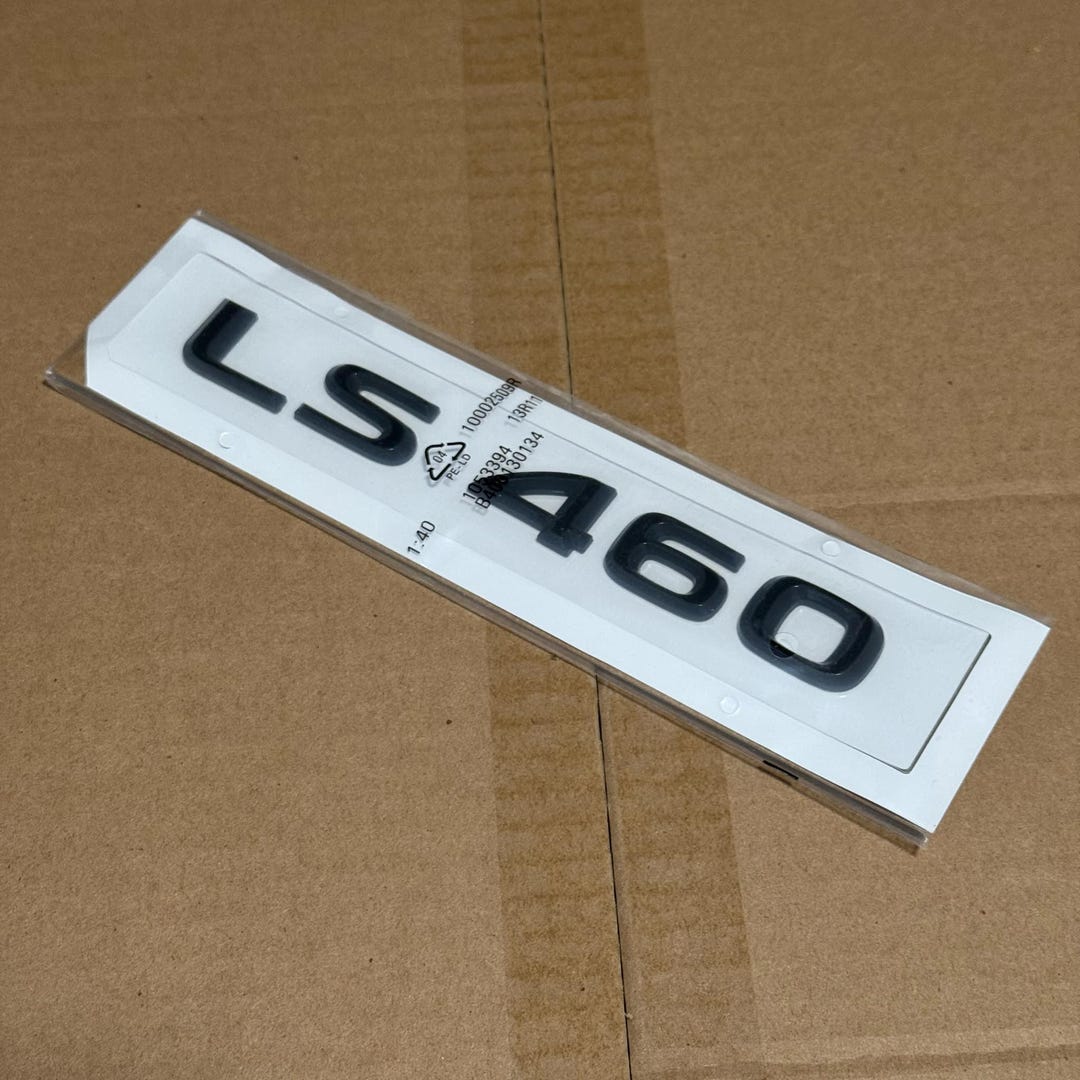 Lexus LS460 Black Letter Logo Badge Car Emblem Replacement - Etsy