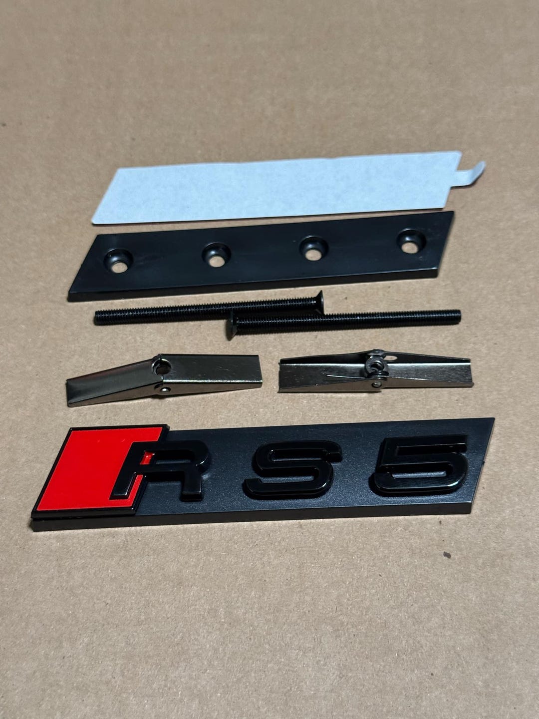 Audi RS5 Front Side Grille Badge Black - Etsy
