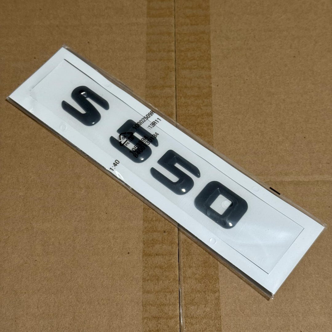 Mercedes Benz S550 Black Letter Logo Badge Car Emblem Replacement - Etsy