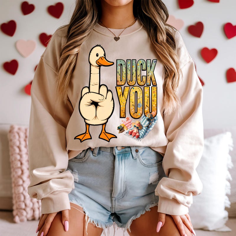 Middle Finger Duck - Etsy