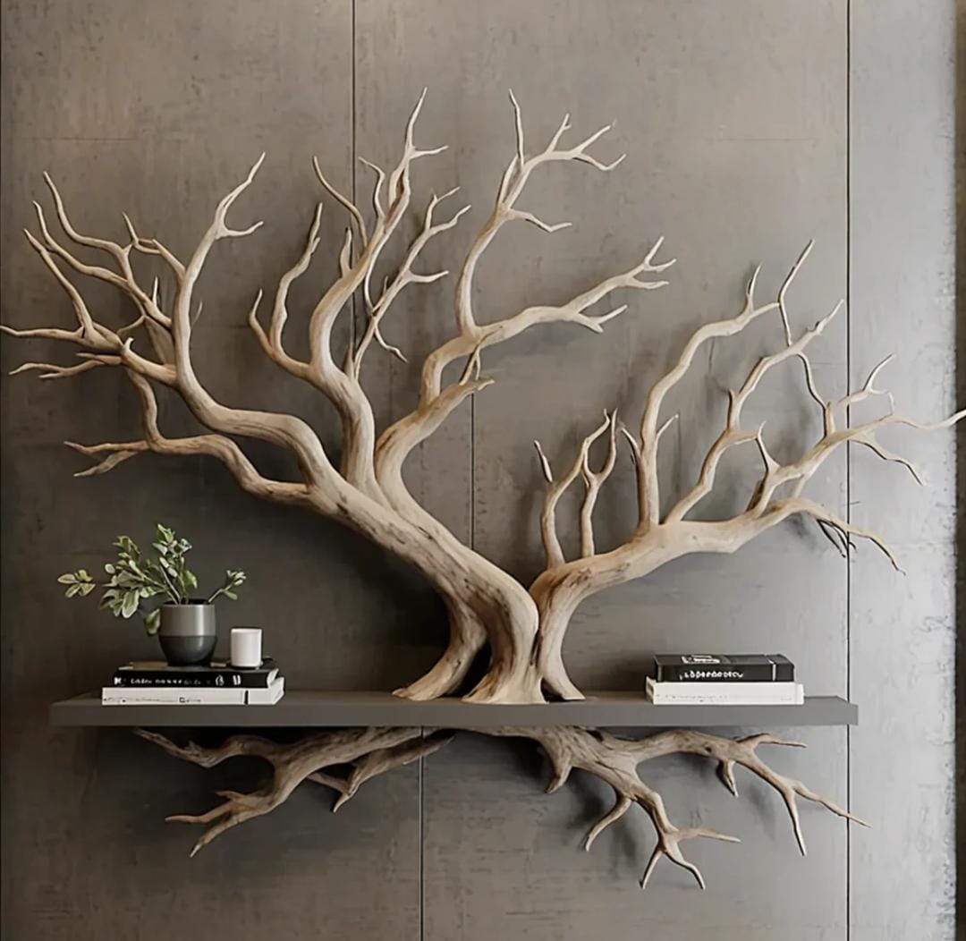Tree Branch Book Shelf – Nature Inspired Wall Art Bookshelf - Etsy UK
