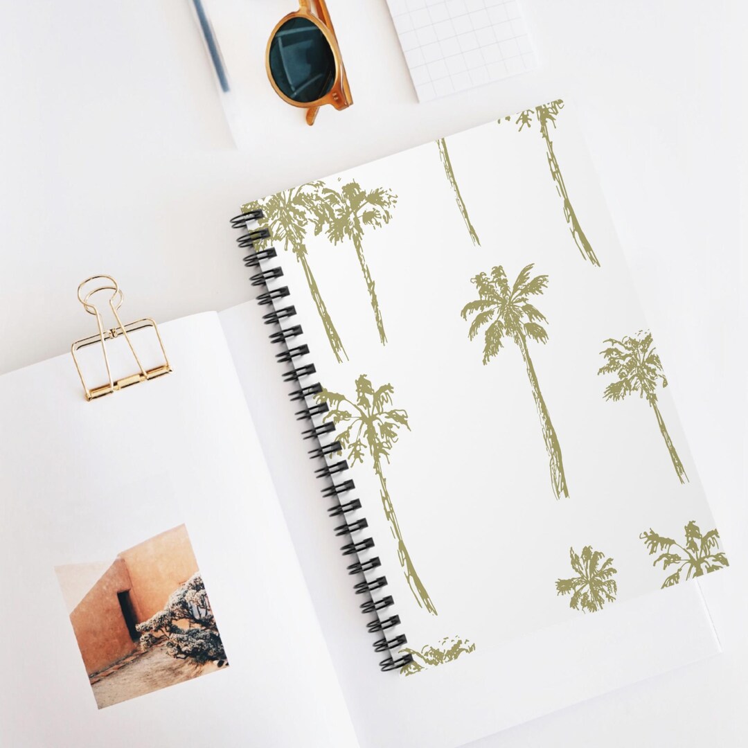 Tropical Palm Spiral Notebook - Tropical Vibes for Nature Lovers ...