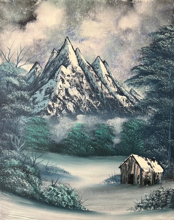 Bob Ross Winter Paintings