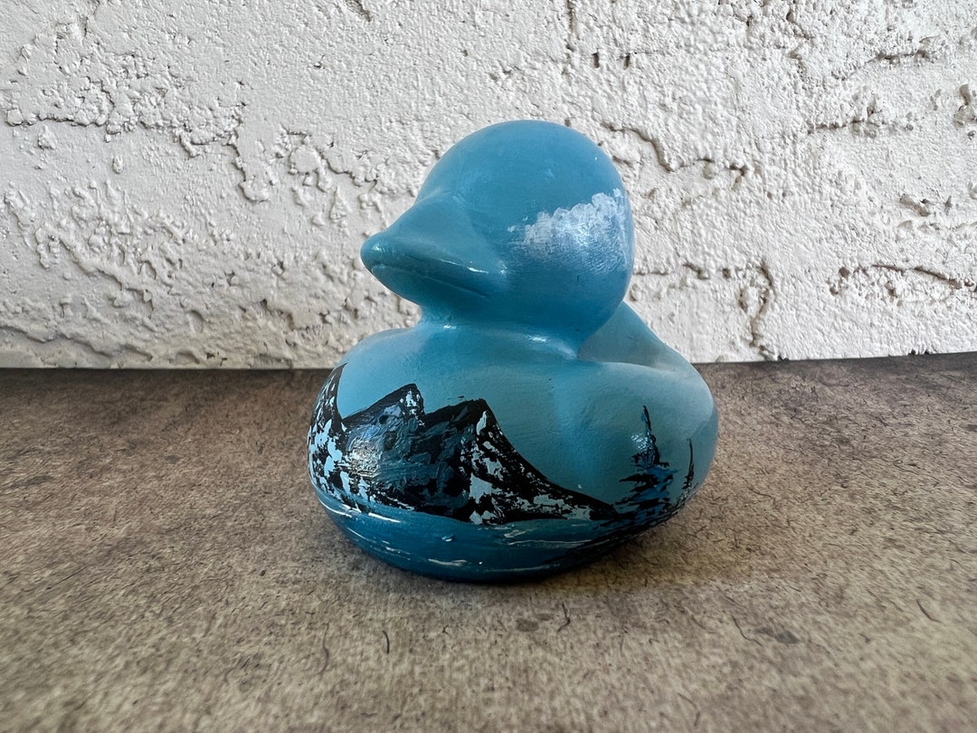 Bob Ross Style Mountain Landscape Rubber Duck for Ducking Jeepers or ...