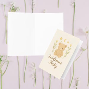 Welcome BABY - Digital Download - New Baby Congratulations Card With ...