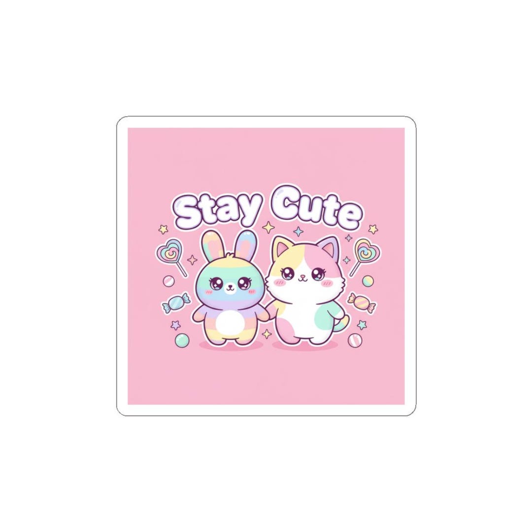 Stay Cute Kawaii Sticker | Pastel Kawaii, Candycore Cute Cutecore - Etsy